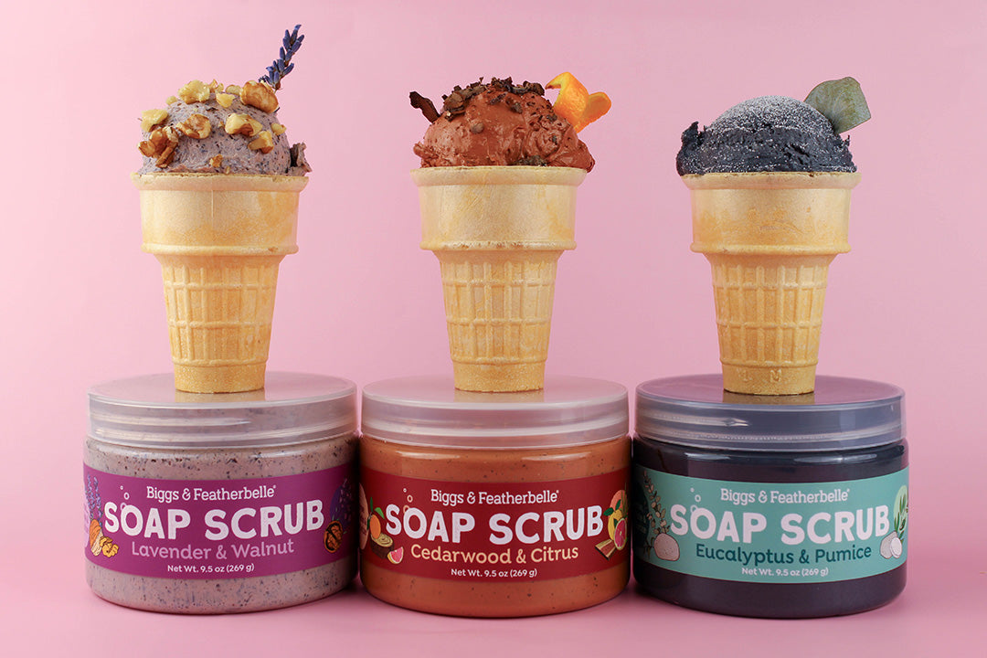 Soap Scrubs: Gym, Adhesive Care, Home Helper | Biggs & Featherbelle